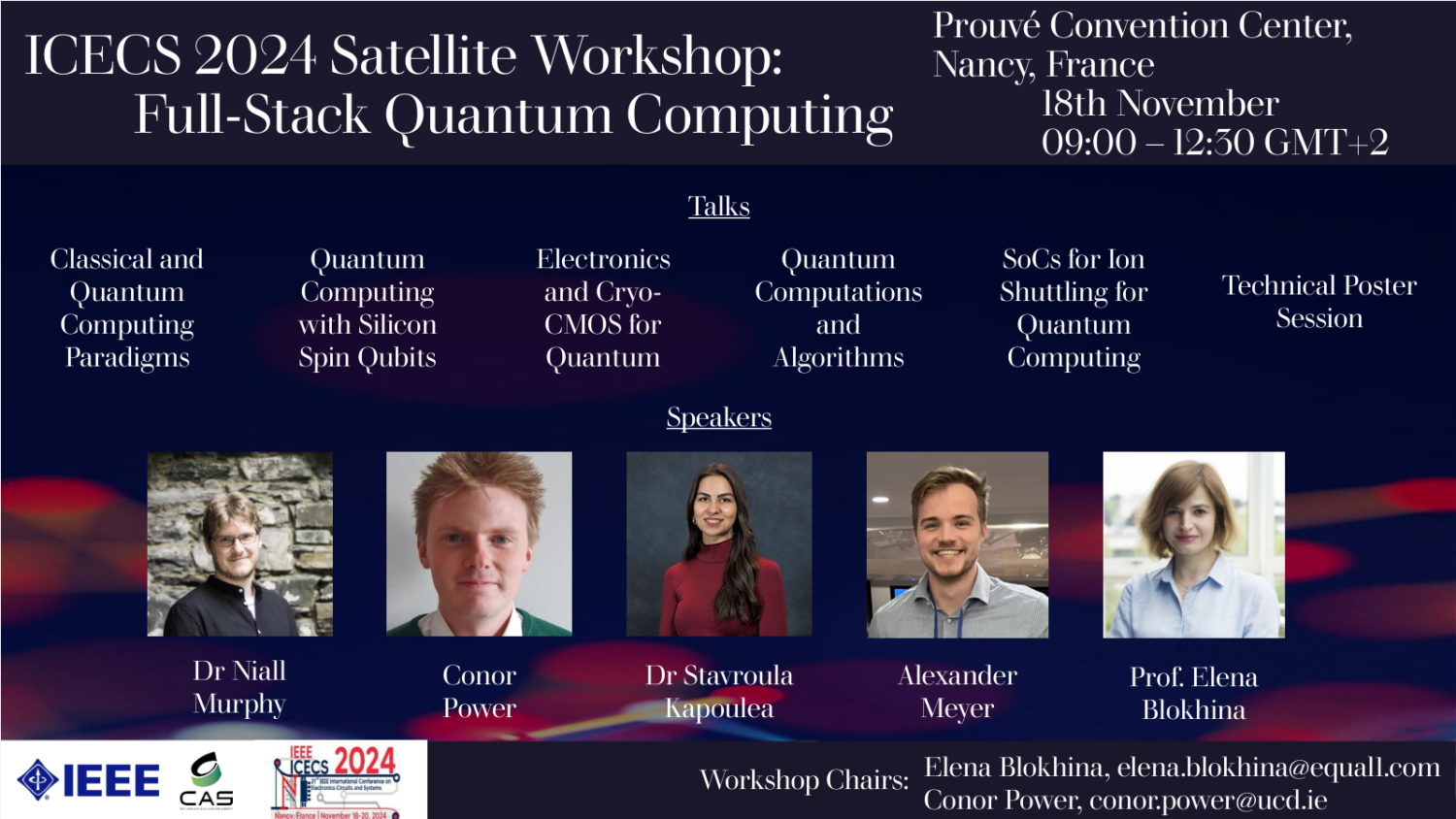 ICECS 2024 Satellite Workshop: Full-Stack Quantum Computing - IEEE ICECS2024